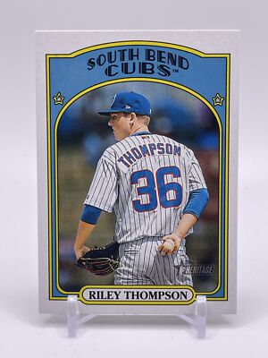 Riley Thompson 2021 Topps Heritage Minors #12 Chicago Cubs | eBay