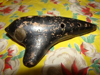 Vintage Ocarina Clay Pottery Flute Music Instrument C6 Austrial Vienna ...