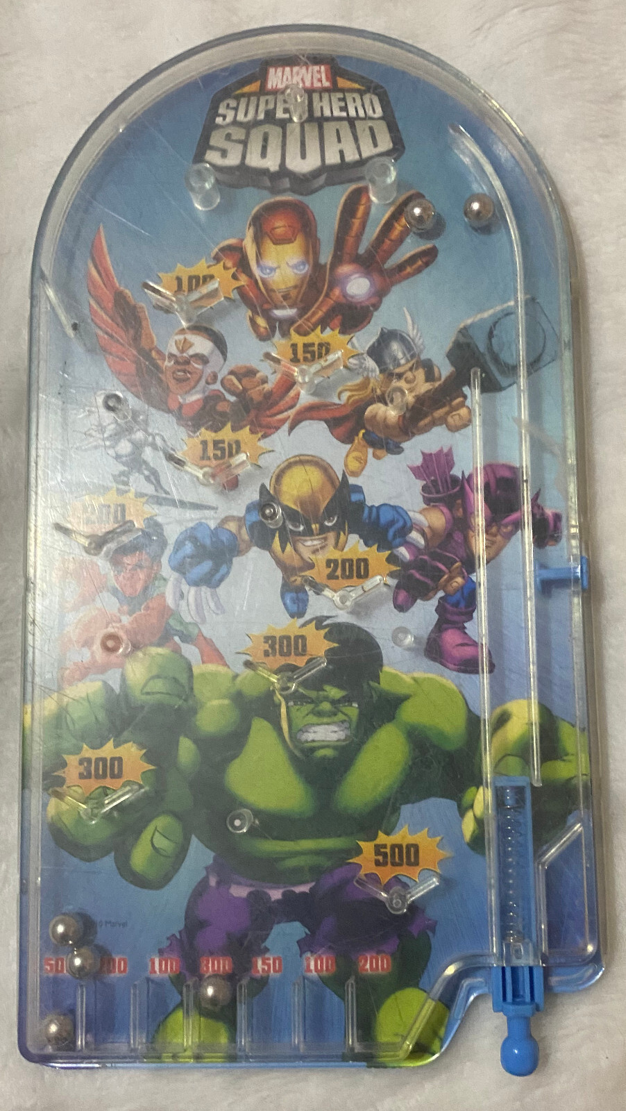 Marvel Super Hero Squad Pinball/Pachinko Game | eBay