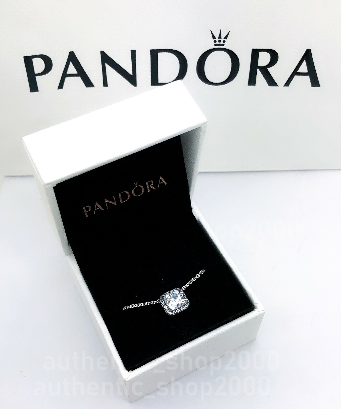 NEW W Gift Box PANDORA 925 Silver Timeless Elegant Pendant Necklace ...
