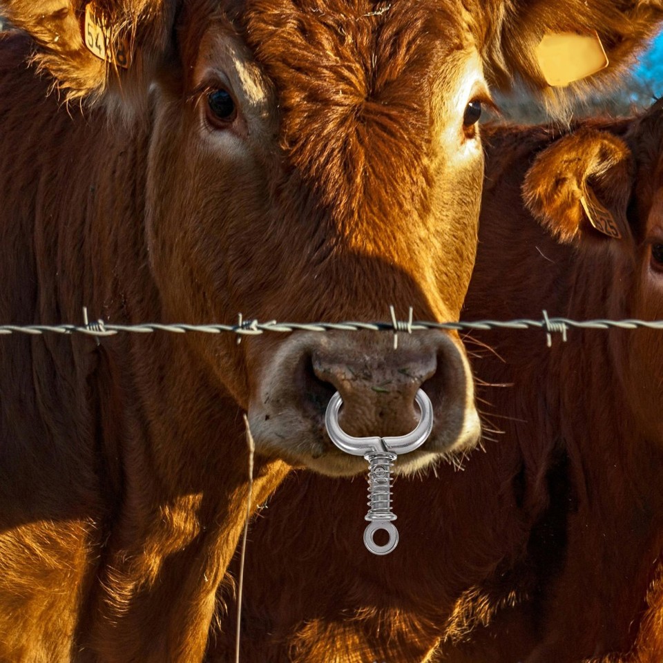 Calf Weaning Nose Ring Bull Nose Rings Cow Nose Loop Spring-Loaded ...