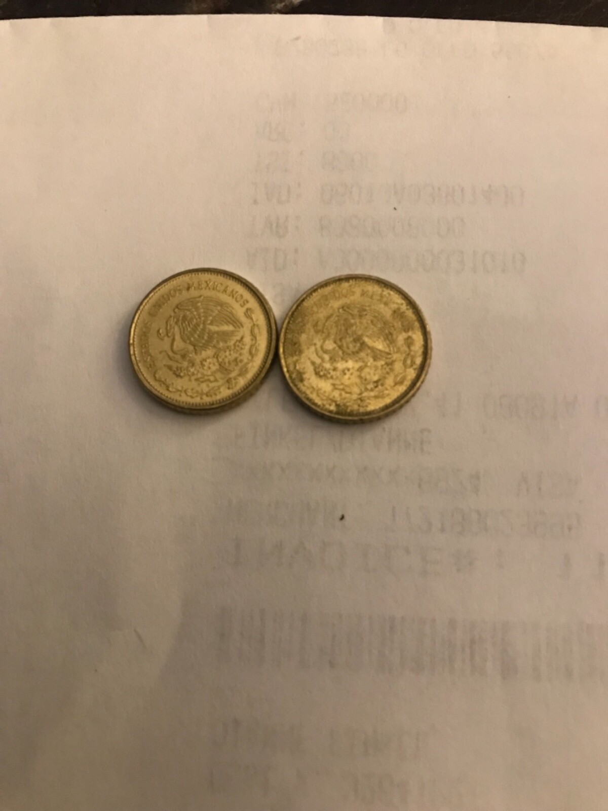 1985 Mexico Estados Unidos Mexicanos 5 Five Cinco Pesos 1st Year two ...