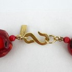 Vintage Kenneth Lane Dyed Red Isididae Lamouroux Bamboo Coral Necklace ...
