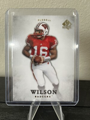 RUSSELL WILSON ROOKIE CARD 2012 Upper Deck SP Authentic RC Badgers ...