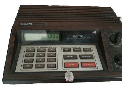 Uniden Bearcat-BC 170 16Chan Vintage Scanner Radio Police Fire Wood ...
