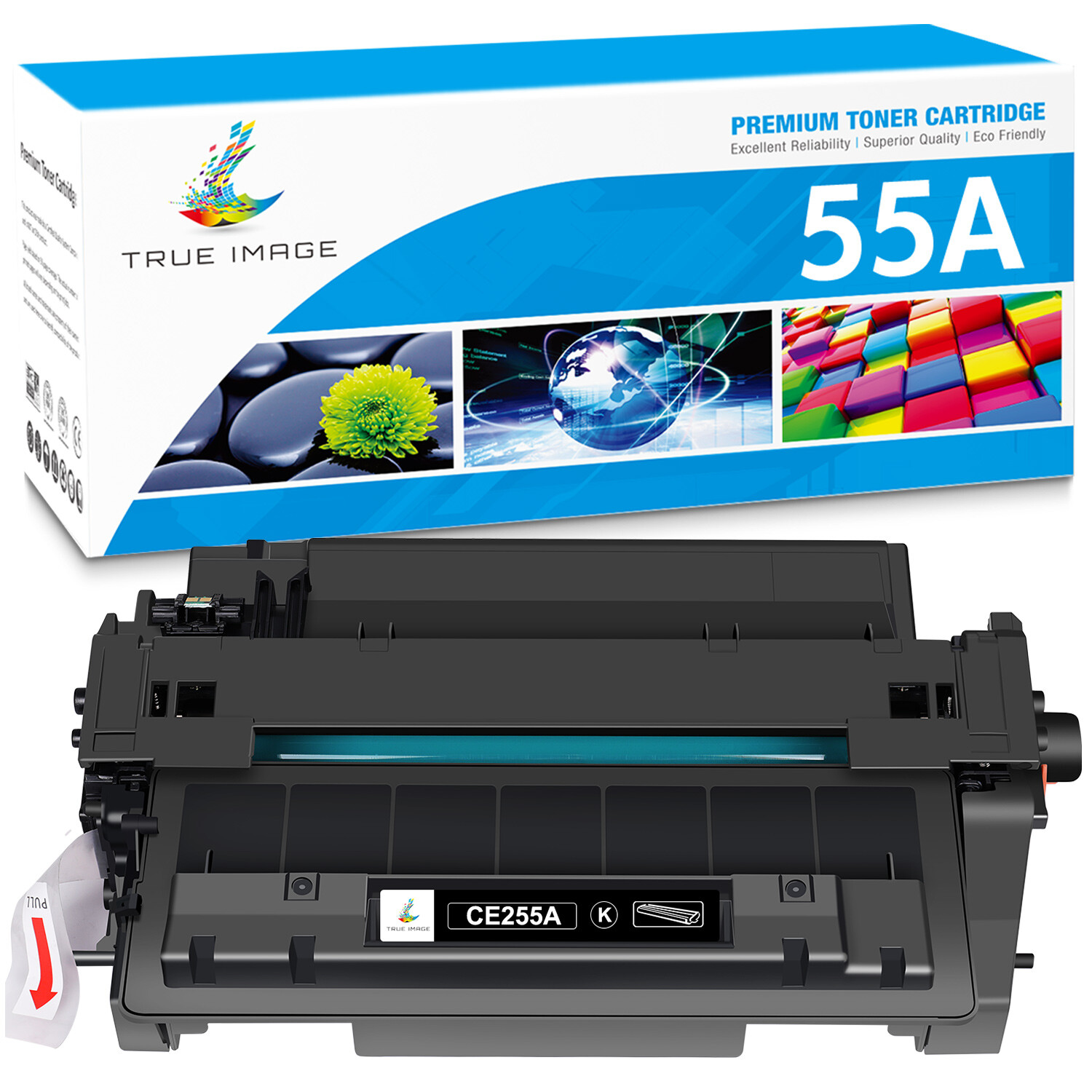 CE255A For HP 55A Toner LaserJet MFP M521dn M525dn P3015x P3015dn P3015 ...