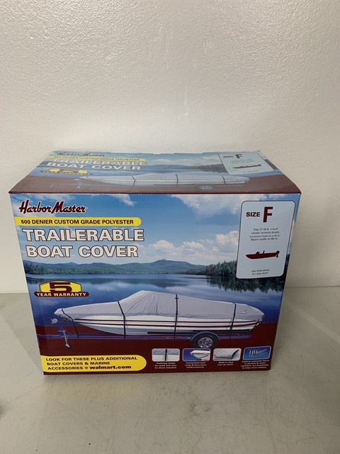 Harbor Master Boat Cover Model F Polyester 17 - 19 FT 600 Denier ...