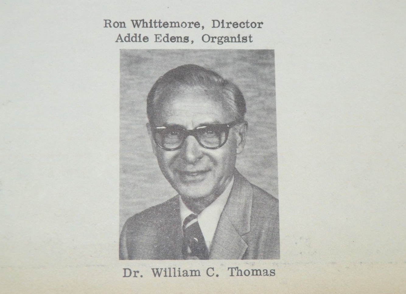 Dr. Willliam C. Thomas~Gospel Of The Living Christ~Ron Whittemore~Addie ...