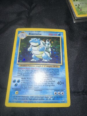 Pokémon TCG Blastoise Base Set 02/102 Holo Unlimited RARE MINT 1999 ...