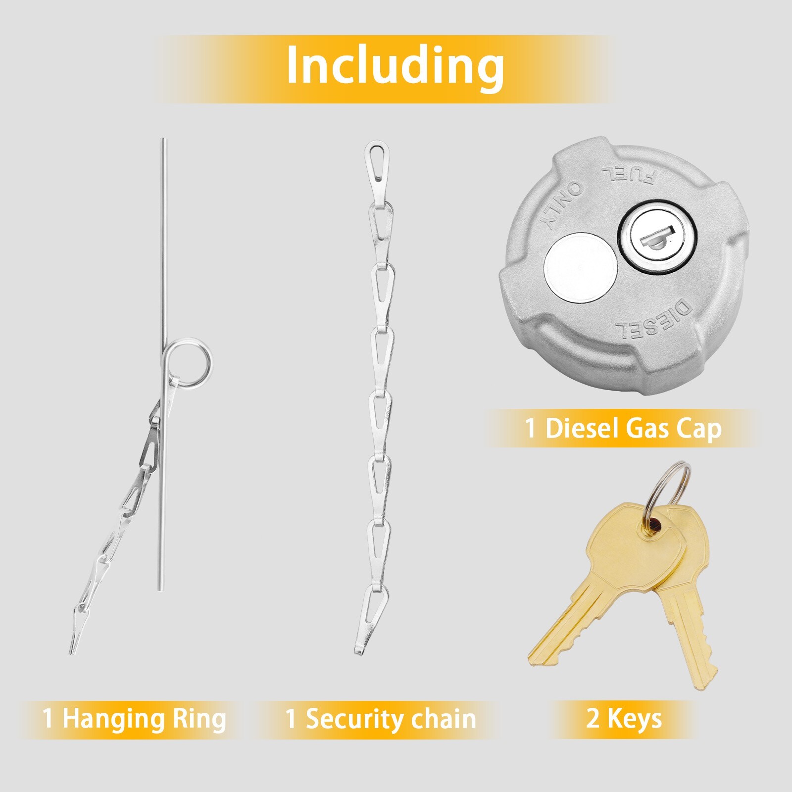 2 1/4" Locking Diesel Fuel Cap For International 4300 4400, Reefer ...