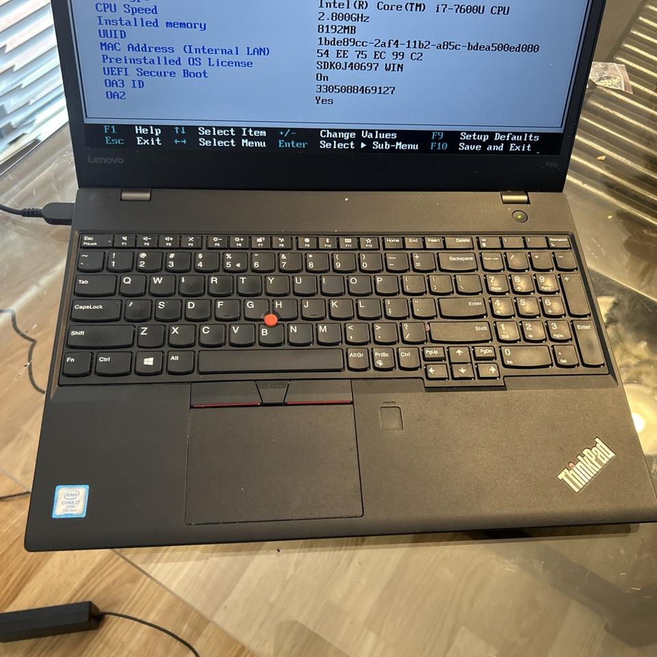 Lenovo ThinkPad P51s 15.6" i7-6500U 8GB 120GB SSD Quadro M520 W11 P ...