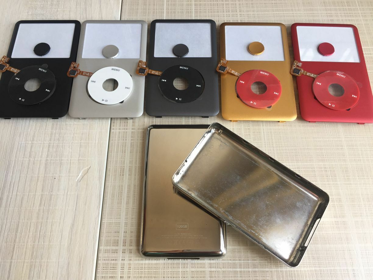 iPod Classic 6th Gen 120GB Front Faceplate Back Case Cover + Clickwheel ...