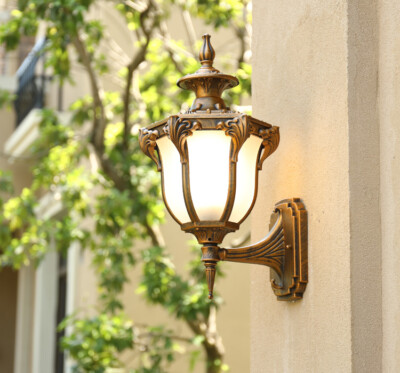 Gate Wall Light Home Garden Walkway light Porch Wall Lantern Garden ...