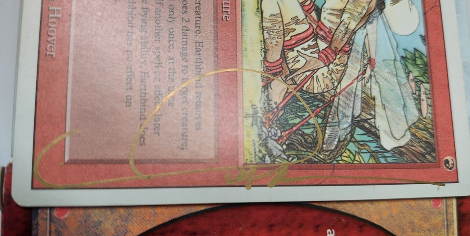 1x Earthbind **Gold Ink signed by QUINTON HOOVER** - Revised - SPARROW ...