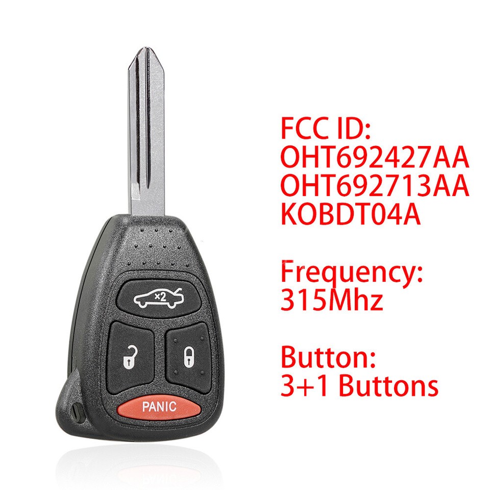 2 Remote Car Key Fob for 2005 2006 2007 Jeep Commander Grand Cherokee ...