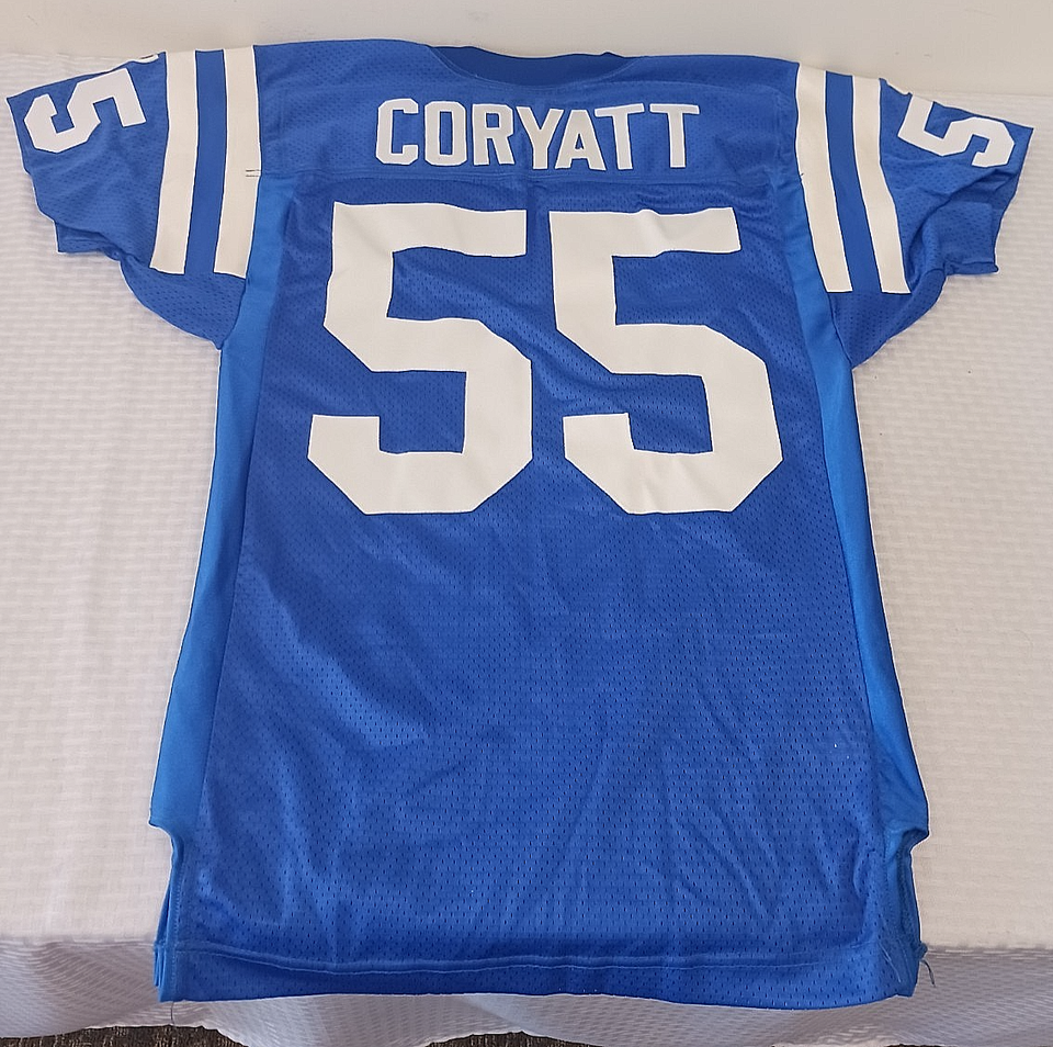 1994 Game Used NFL Football Jersey 75th Patch COLTS Quentin Coryatt ...