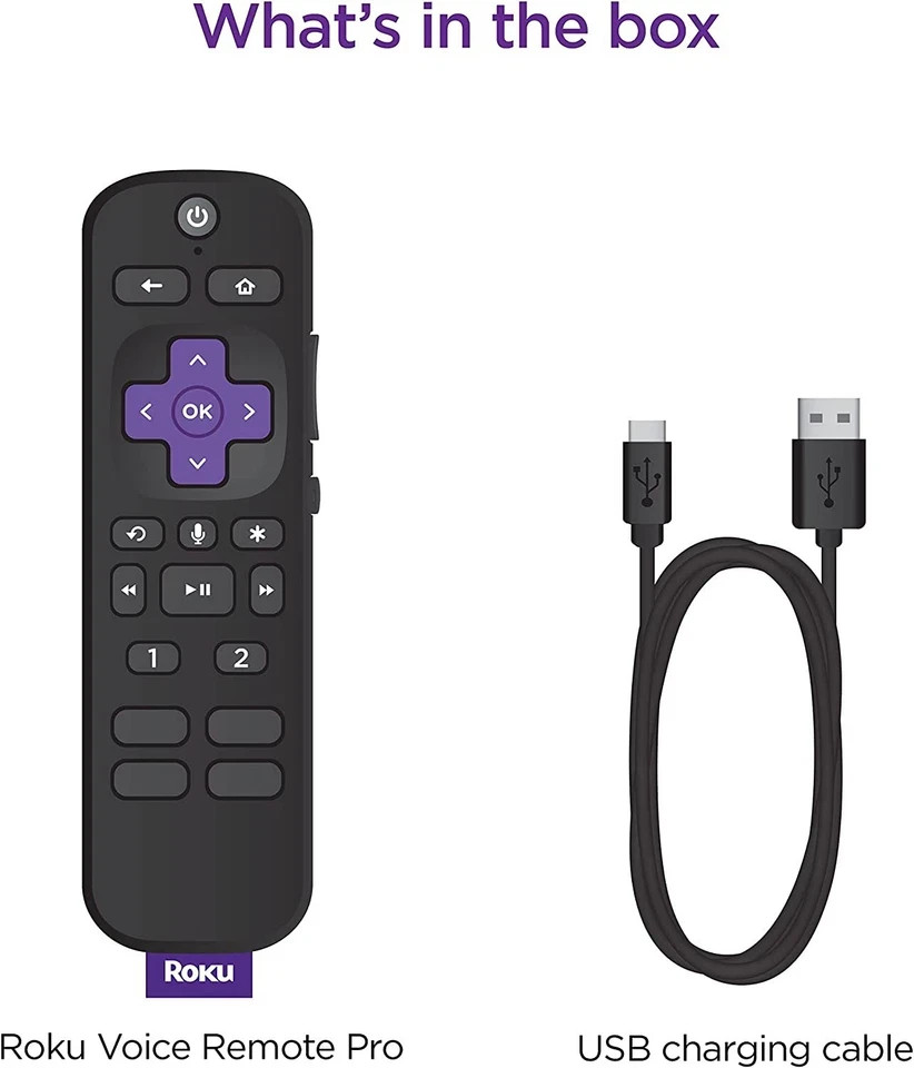Roku Voice Remote Pro | Rechargeable voice remote with TV controls ...