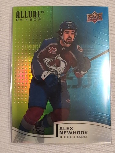 Alex Newhook #R-36 2021-22 Allure Rookie 228/299 Green/Blue Parallel ...