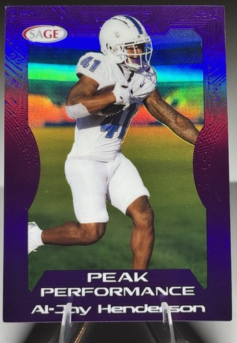 Al-Jay Henderson 2026 Sage #PK-AJH - Purple Chrome Refractor - Buffalo ...