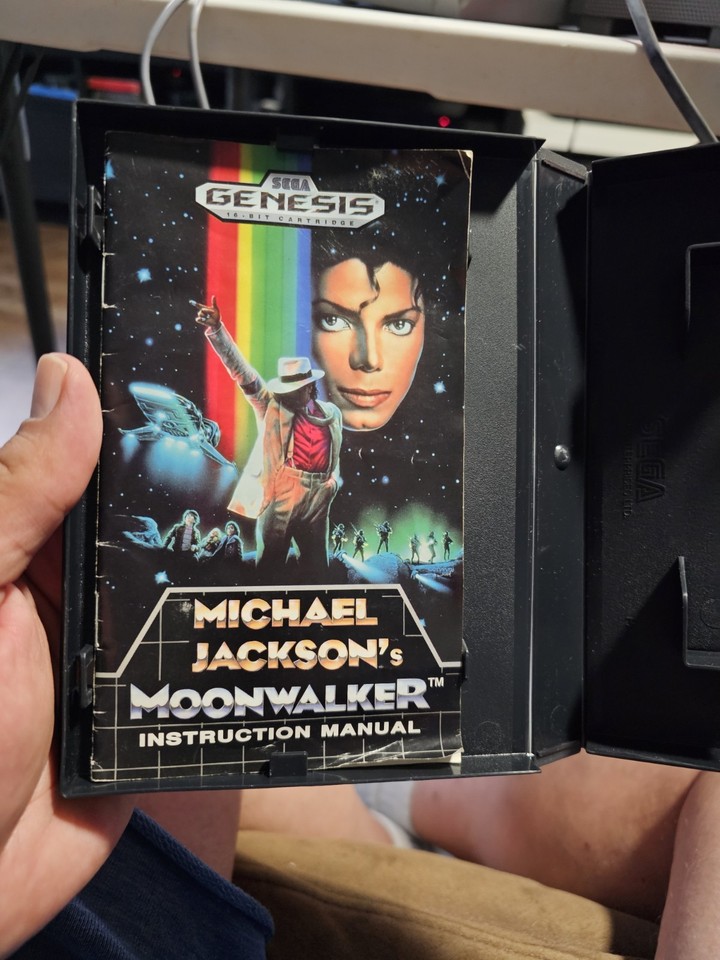 Michael Jackson's Moonwalker Sega Genesis, Complete with Manual, Tested ...