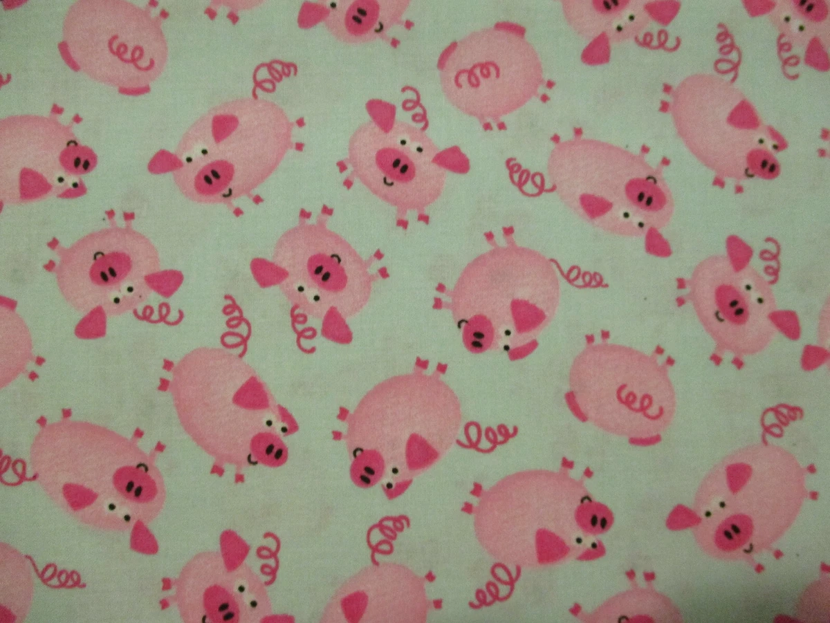 Cute Pig Fabric