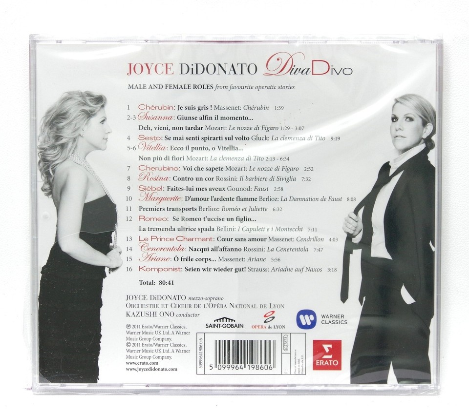 JOYCE DIDONATO diva divo ⸺ opera arias ⸺ MOZART GLUCK... ERATO CD STILL ...