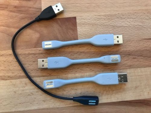 Genuine Jawbone USB Charging Cables (4) for Jawbone Up2/Up3/Up4 Fitness ...
