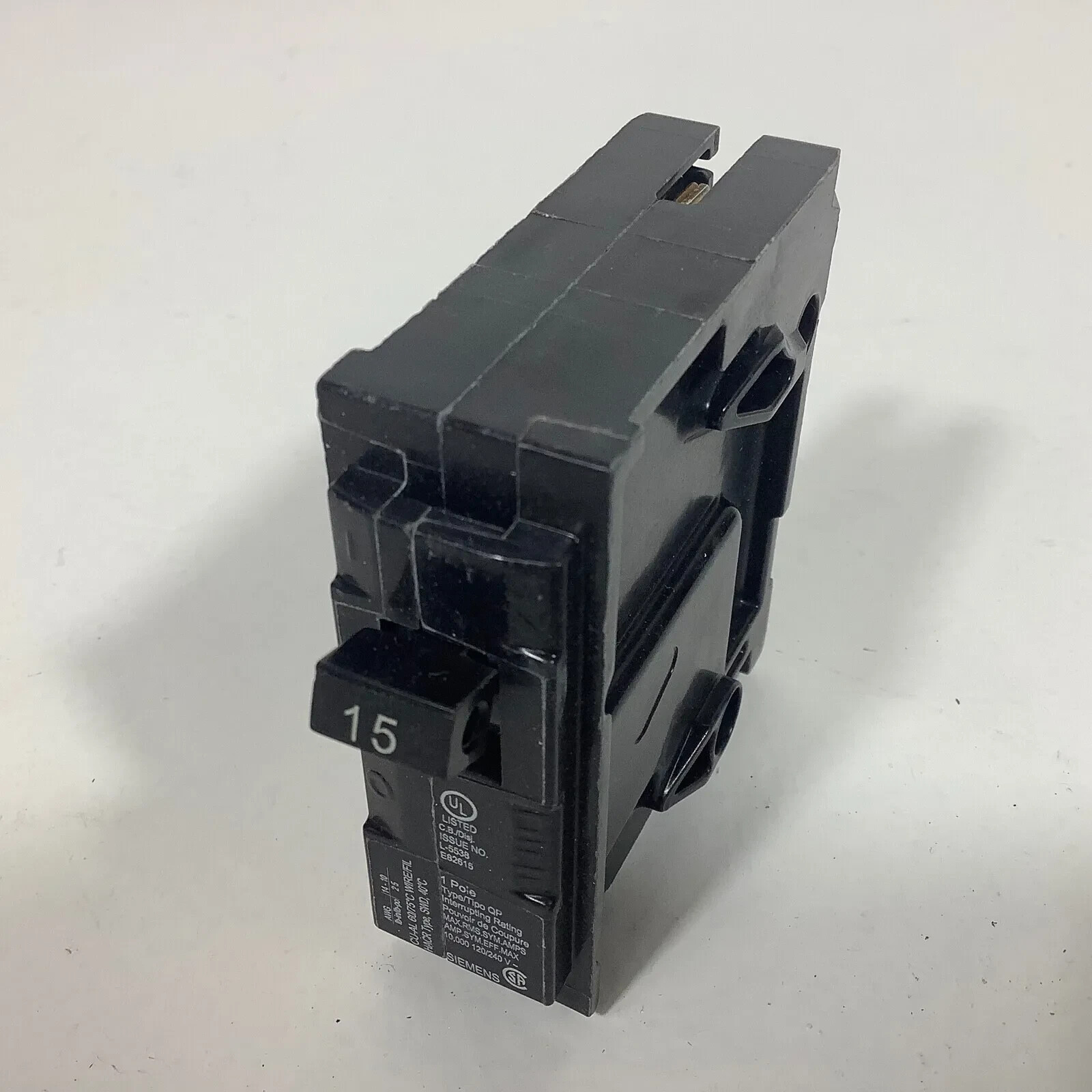 SIEMENS 15A 1P CIRCUIT BREAKER Q115 120/240V 60Hz 10kA TYPE QP | eBay