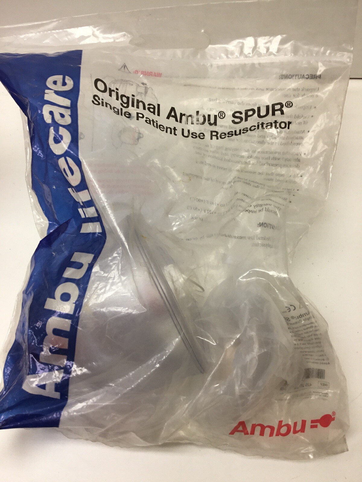 Ambu Lifecare. Original Ambu SPUR. Single Patient Use Resuscitator | eBay