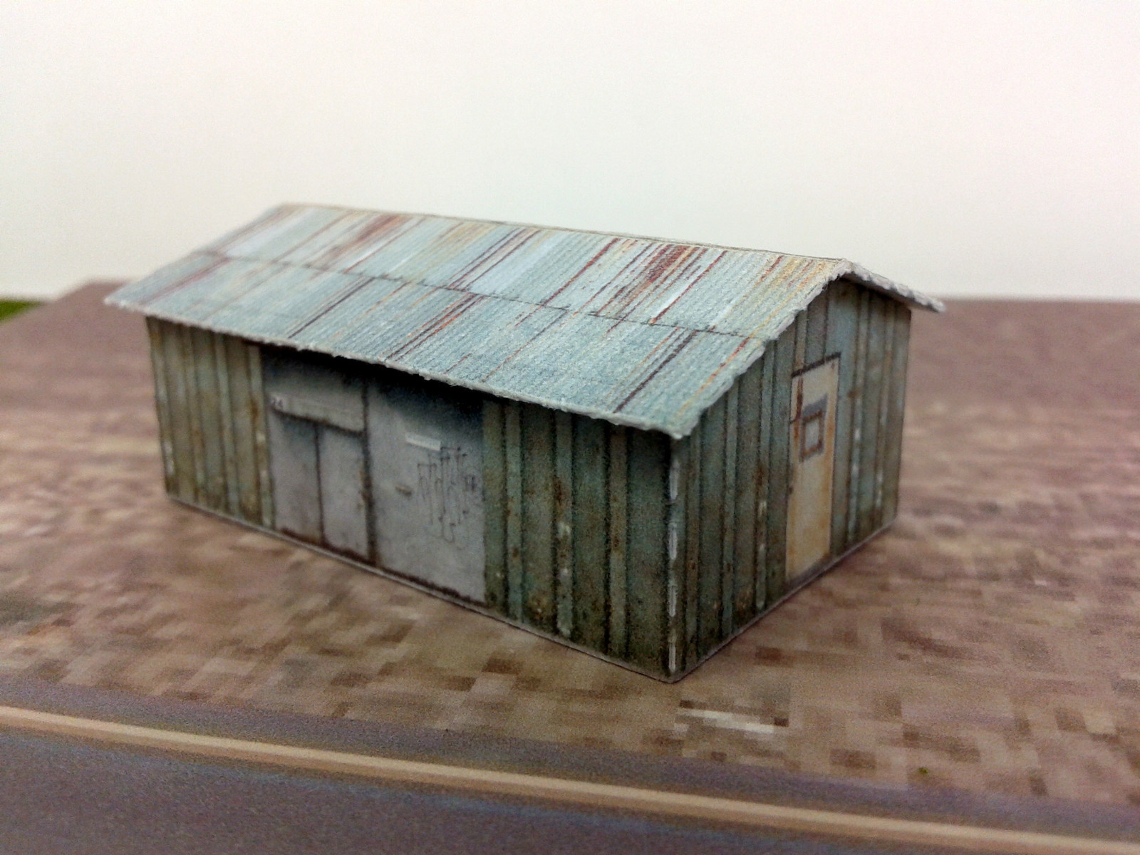 N Scale Building - Weathered Shed Cardstock kit set WS2 | eBay