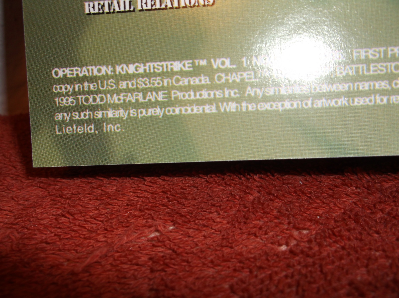 VINTAGE (NEW) IMAGE COMIC OPERATION KNIGHTSTRIKE # 1 ....1995.......98 ...