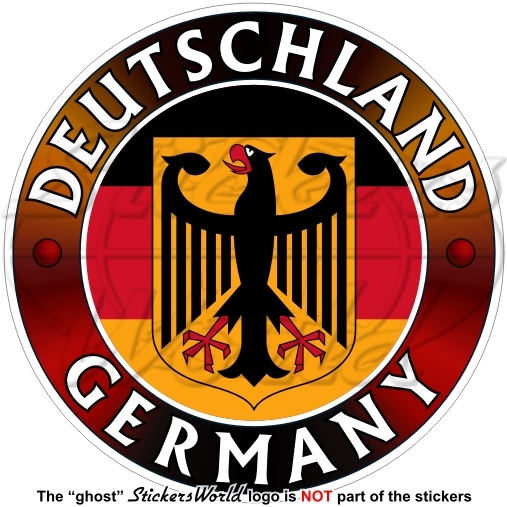 GERMANY DEUTSCHLAND Flag-Coat of Arms German Eagle, Deutsch 100mm ...