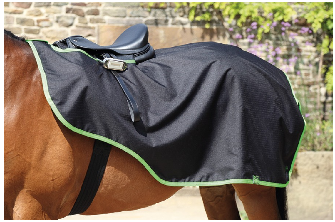 Shires Exercise Sheet - Black/Green - 51" - 5'6" to 6'0" rug size ...