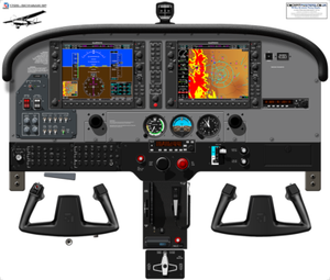 Cessna 172S Skyhawk Cockpit Poster | G1000 NAV III & Bendix Autopilot ...