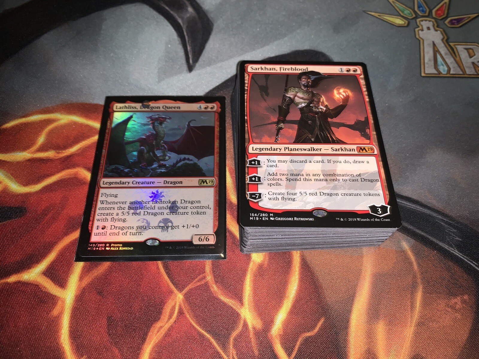Mtg Full EDH Deck - **Lathliss, Dragon Queen Tribal** - Lots of Rares ...