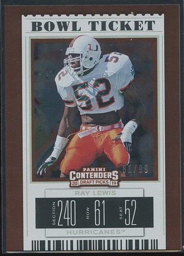 Ray Lewis 2019 Panini Contenders Draft Picks 81/99 | eBay