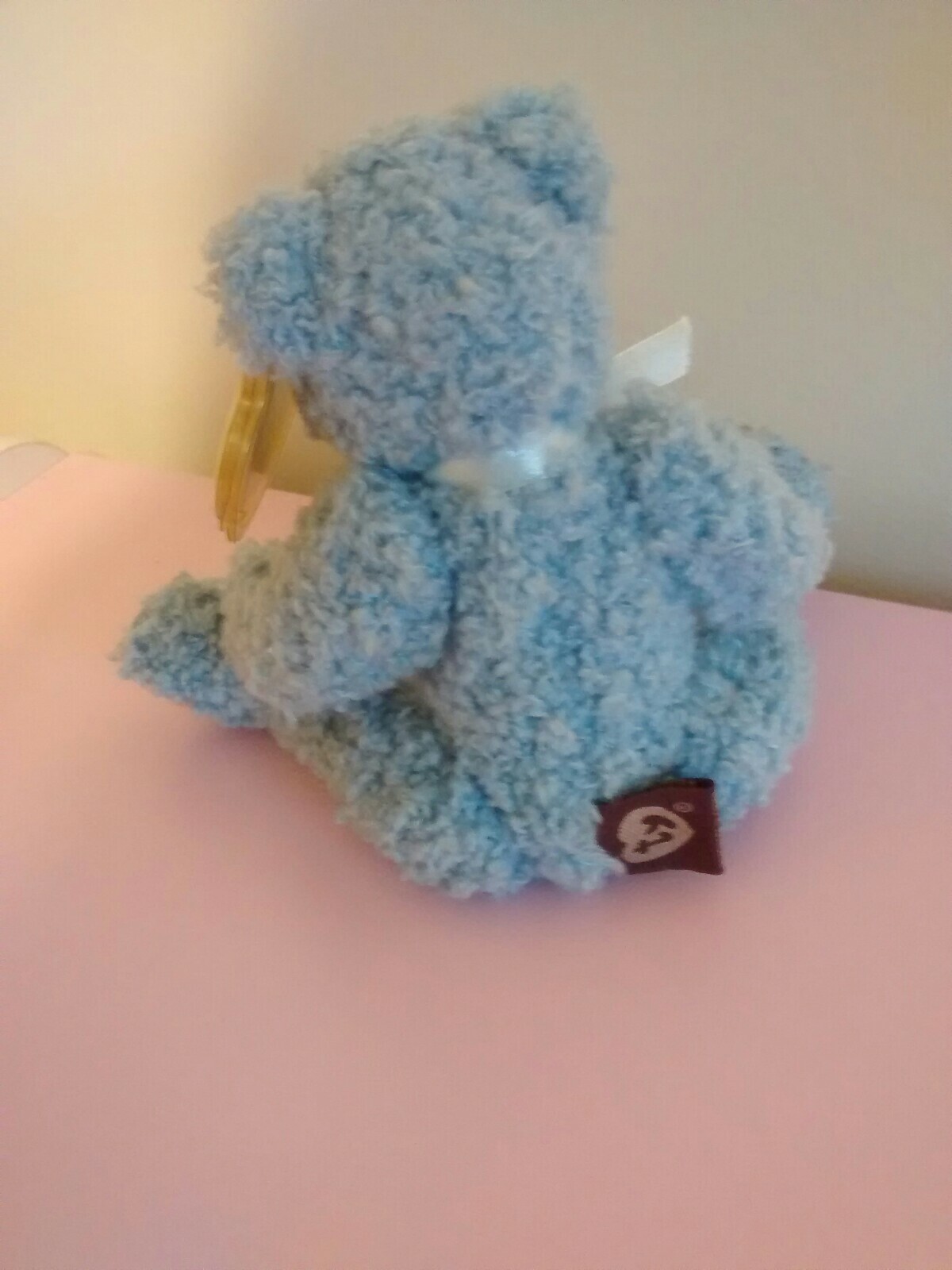 Ty Collectible BLUEBEARY 8" Light Blue Jointed Teddy Bear Attic ...