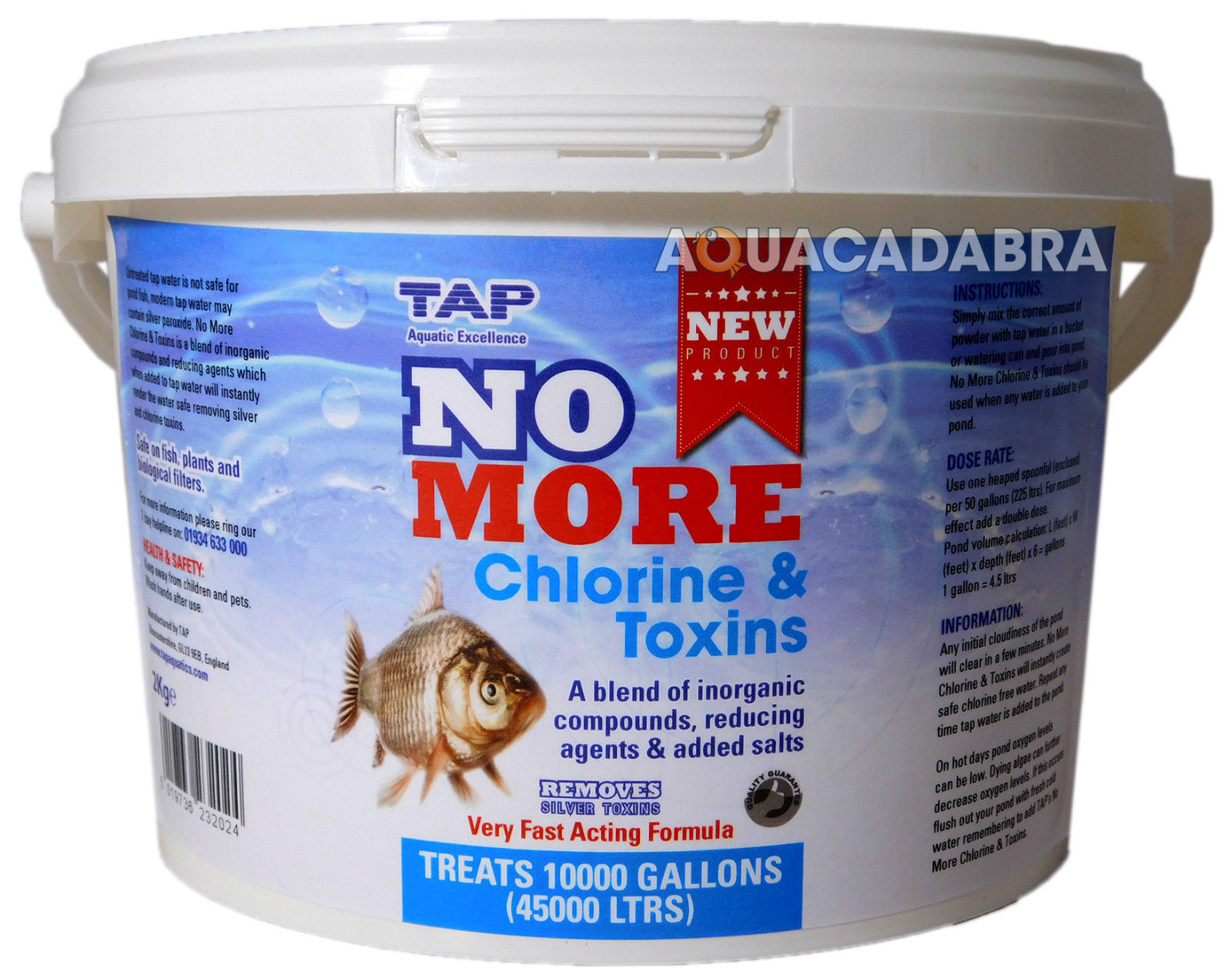 TAP NO MORE CHLORINE & TOXINS REMOVER TAP WATER SAFE KOI POND FISH ...