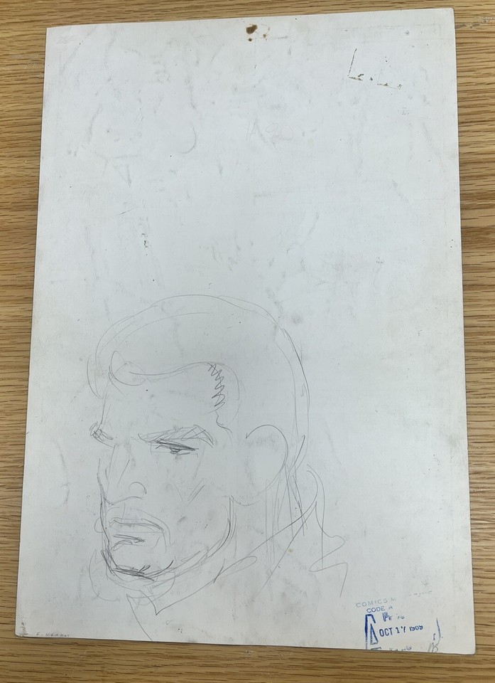 Neal Adams Signed Original Comic Art W/Extra Sketch Deadman Strange ...