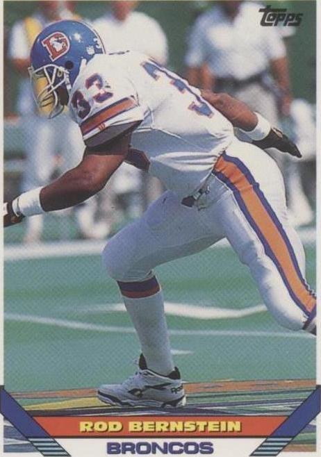 1993 Topps - Rod Bernstine #578 Name Misspelled as Bernstein on Front ...