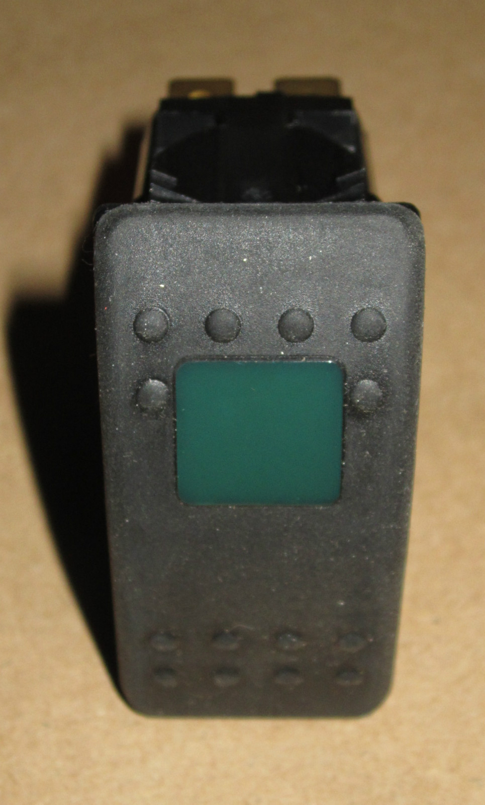 Carling Rocker Switch W/ Soft Rubber Green Light Actuator 8 Prong 20a ...