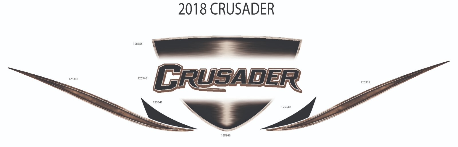 2018 Prime Time Crusader 5th Wheel - Front Cap RV Decals - WHITE CAP | eBay