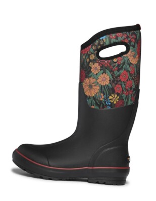 Bogs Outdoor Boots Womens Classic Vintage Floral 6 M Black Multi 73149 ...