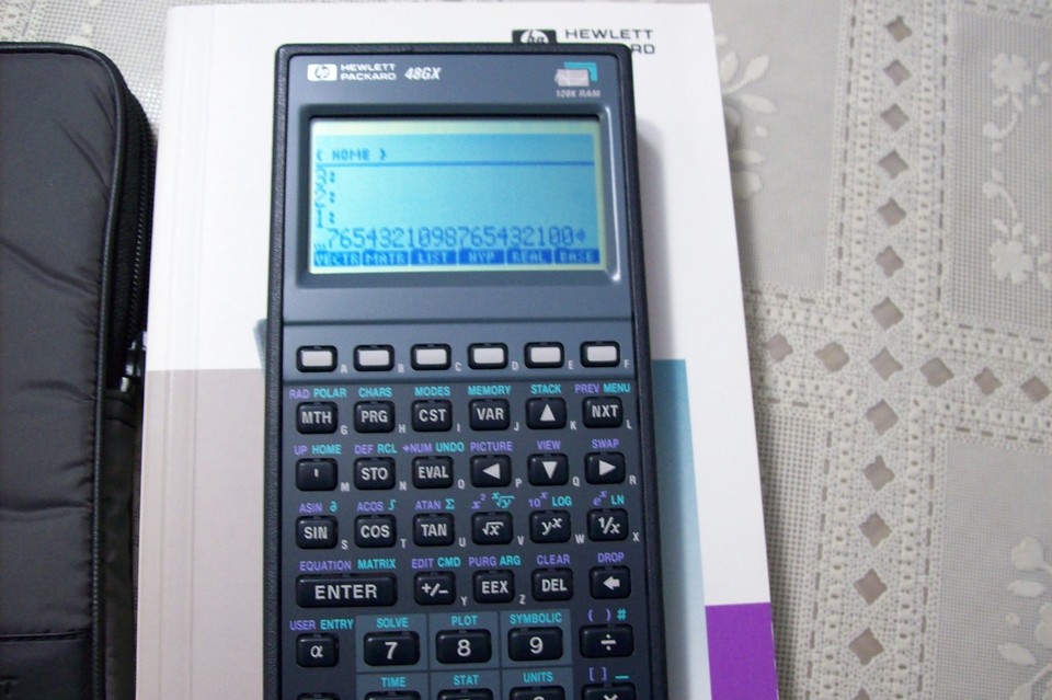 Hewlett Packard HP 48GX 128K Graphing Calculator New Without Box -1 ...