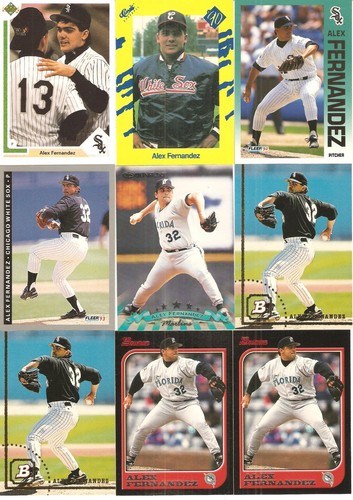 46 CARD ALEX FERNANDEZ BASEBALL CARD LOT 724 | eBay