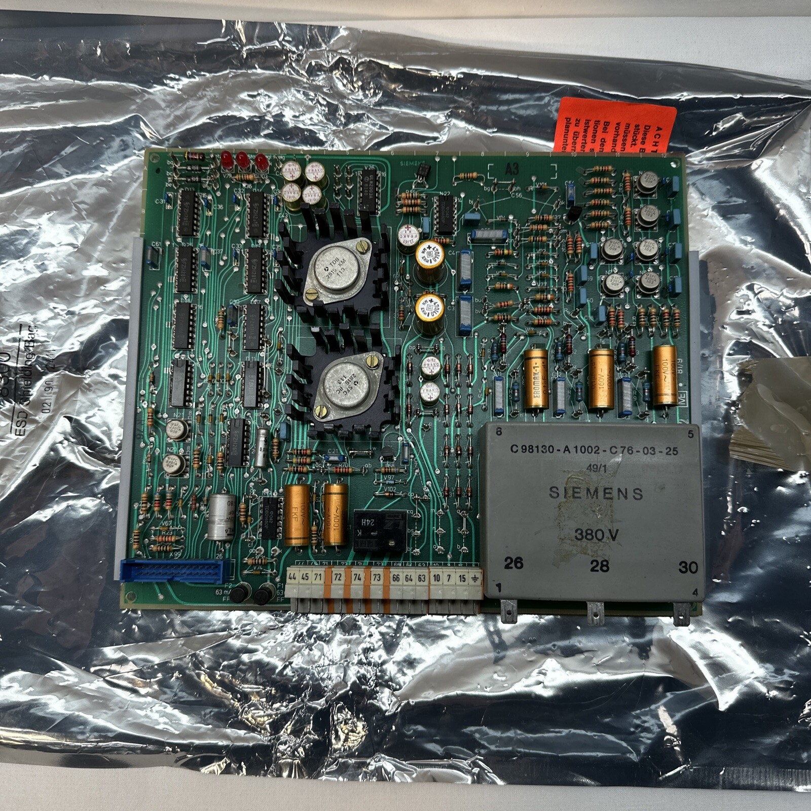 SIEMENS C98130-A1002-C76-03-25 power supply CNC (ref 21) | eBay