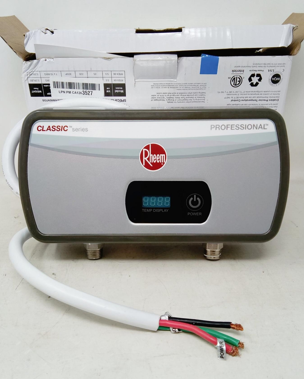 Rheem 3.5kW 120V Point of Use Residential Tankless Electric Water ...