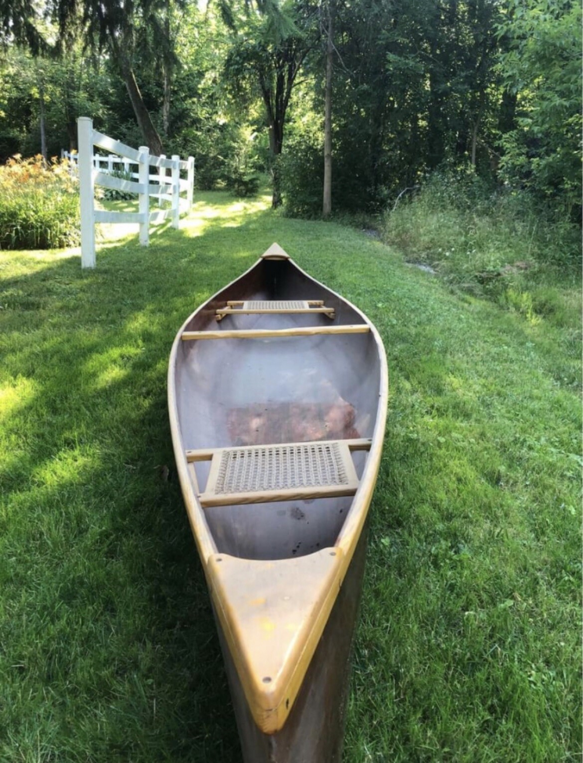 Custom Pat Brown Wood Canoe Upper Chase Lake Glenfield NY | eBay