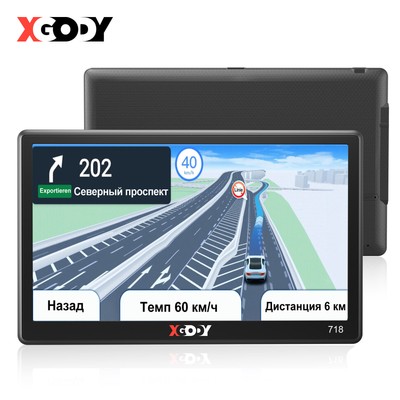 XGODY 7 Inch GPS Navigation for Trucks Spoken Direction 8GB 256MB w ...