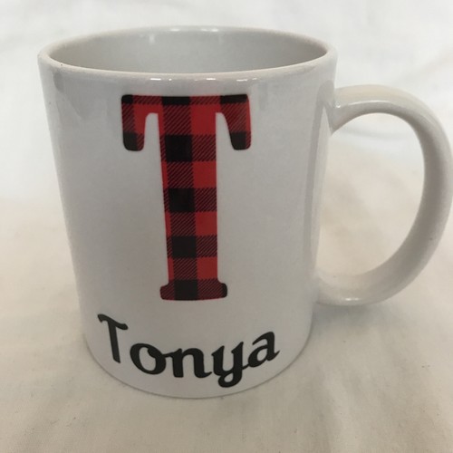 Cricut made personalized mug “Tonya”- new- 12oz | eBay